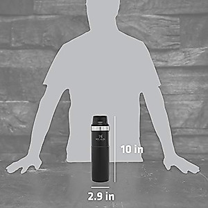Stanley Classic Trigger Action Travel Mug 20 oz–Leak Proof + Packable Hot & Cold Thermos–Double Wall Vacuum Insulated Tumbler for Coffee, Tea & Drinks–BPA Free Stainless-Steel Travel Cup, Matte Black