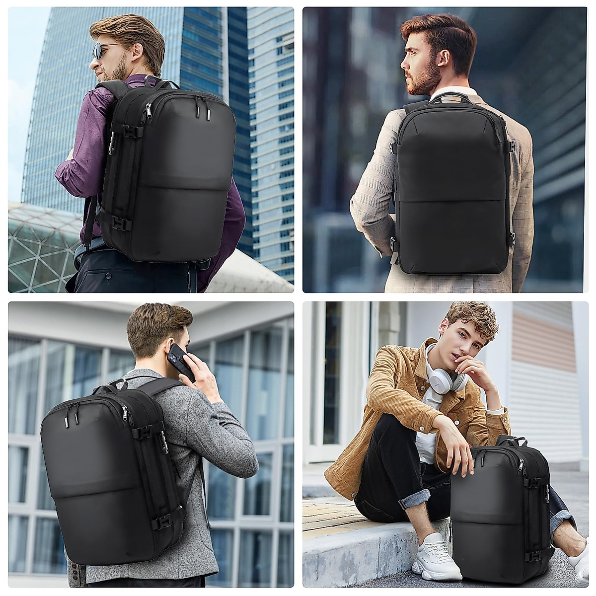 lovvento Cute Backpack Waterproof Vintage Laptop Backpack 15.6" Work College School Backpacks for Teen Girls Nurse Teacher Blue