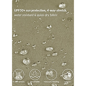 BALEAF Women's Hiking Pants Quick Dry Water Resistant Lightweight Joggers Pant for All Seasons Elastic Waist Light Green Size XS