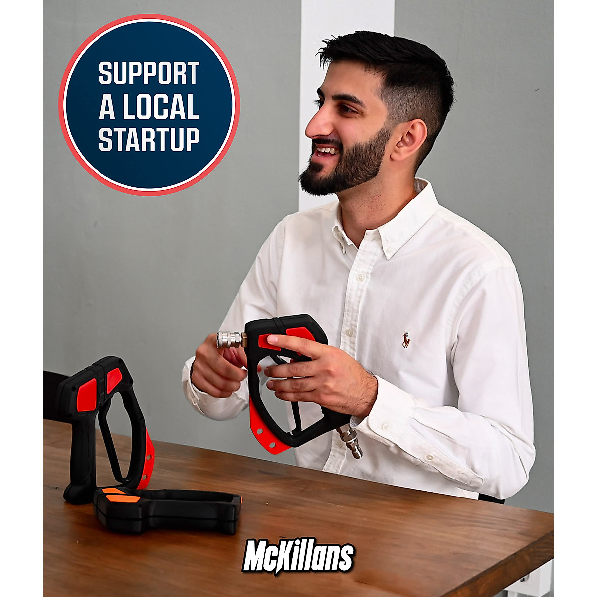 McKillans® Car Pressure Washer Extension Wand - Power Washer Wand Extension for Car Wash - Short Pressure Washer Wand Replacement - Pressure Washer Accessories & Attachments - 1/4” Quick Connect Plug