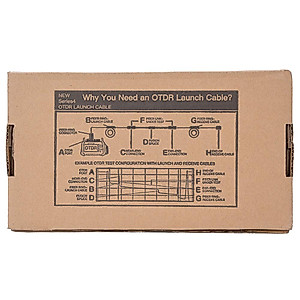 OTDR Launch Cable Dead Zone Kit, SC/UPC-SC/UPC Fiber Optic Launch Cable Single Mode 500M with Storage Box