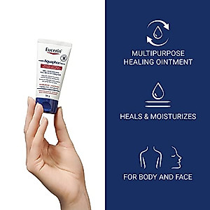 EUCERIN Aquaphor Multipurpose Healing Ointment for Extremely Dry, Cracked Skin (50g), Moisturizing Ointment and Hand Cream for Use After Hand Sanitizer or Hand Soap
