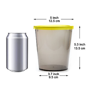 Youngever 3 Sets 32OZ Large Food Containers, Plastic Food Round Containers, Large Soup Containers with lids, Round Plastic Deli Containers with Lids