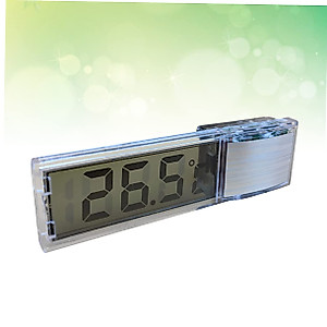 BESPORTBLE 3pcs Reptile Accessories Digital Temperature Gauge Electronic Kits Fish Tank Temperature Meter Aquarium with Sucker Glass Aquarium Animal Fish Tank Tools Thermometer Suction Cup 3D