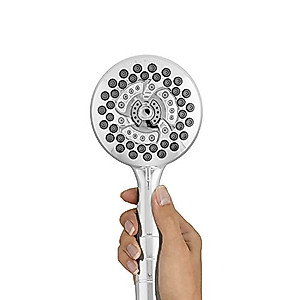 Waterpik High Pressure Powerpulse Massage Hand Held, 2.5 GPM, Chrome Detachable Shower Head with 7 Spray Settings and 5' Hose, XRO-763