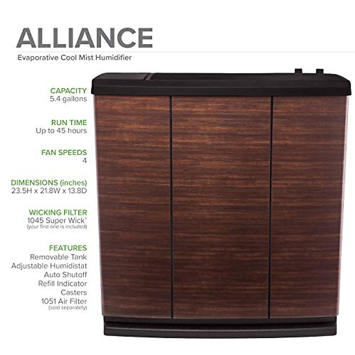 AIRCARE Digital Whole-House Console-Style Evaporative Humidifier (Copper Night)