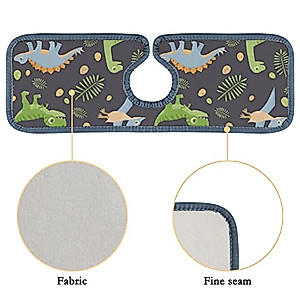 Kitchen Faucet Absorbent Mat 2 Pieces Cartoon Dinosaur with Leaves Faucet Sink Splash Guard Bathroom Counter and RV,Faucet Counter Sink Water Stains Preventer
