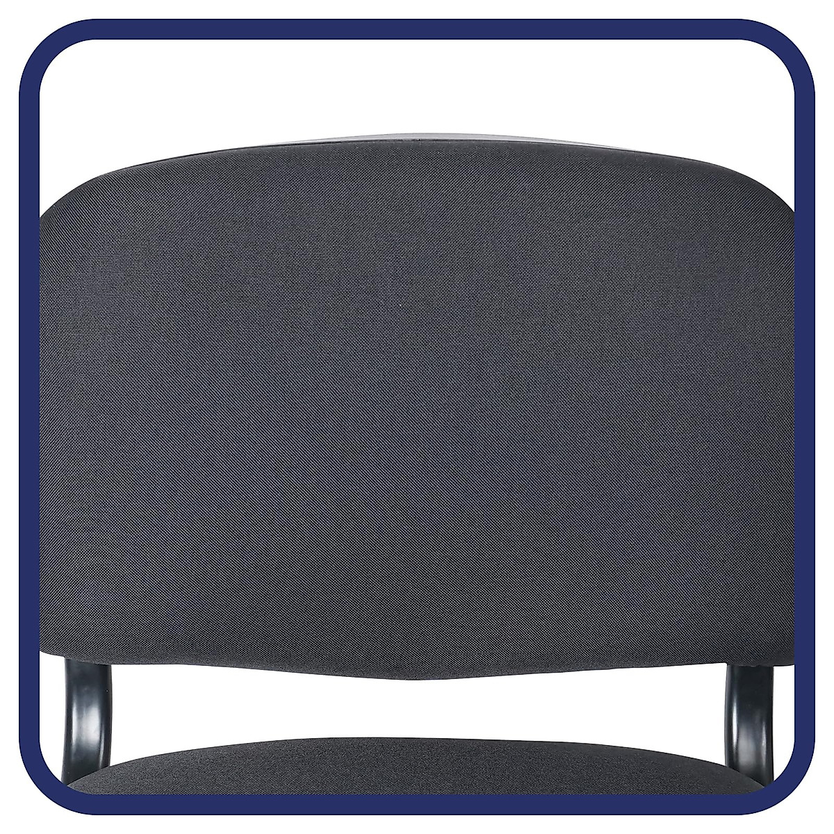 CLATINA Waiting Room Chairs Fabric Stackable Chairs Metal Frame with Lumbar Support and Thickened Seat Cushion for Waiting Conference Room Guest Chairs 1 Pack…