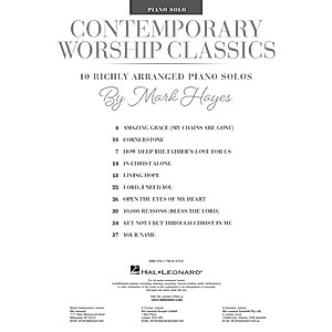 Contemporary Worship Classics: 10 Richly-Arranged Piano Solos by Mark Hayes