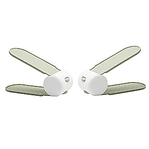 Levemolo 2pcs Shoes Double Bedroom Sandals White Racks Practical Stackable Home for Adjustable Shelf Space High Stacker Organizer Non-Skid Storage Green Slots Clo Low Stands Layer Sneakers