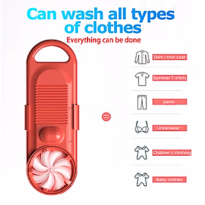 Portable Washing Machine for Camping and RVs - Mini Washer - Easy to Use with Bucket - Suitable for Travel & Outdoors