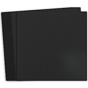 Whaline 40Pcs Black Felt Fabric Sheets Soft Thick Craft Felt Pack for DIY Crafts Sewing Patchwork Art Projects, 6 x 6 Inch