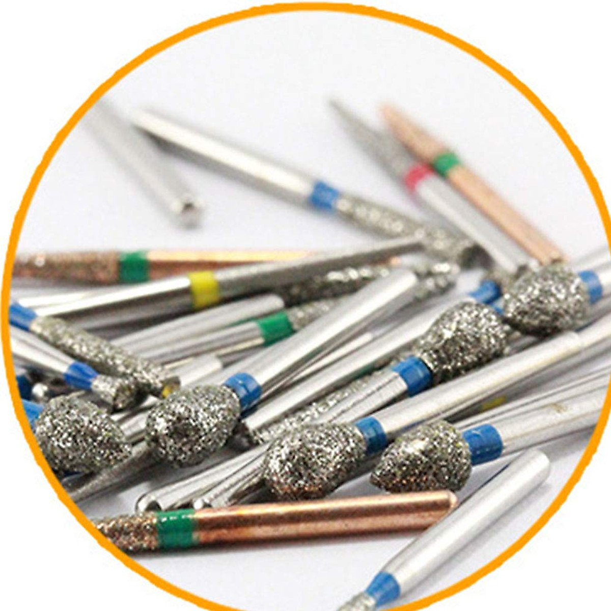 Acxico 30Pcs Diamond High SpeedDrill for Polishing Ceramic Composite