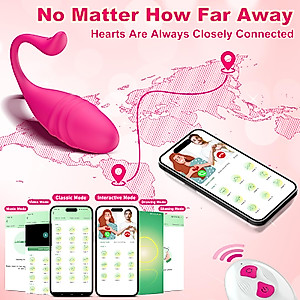 Sex Toys Thrusting Dildo Vibrator - Remote Control G Spot Vibrator Adult Toys, Wearable Panty Couple Vibrator with APP Control & 9 Thrusting & Vibrating Modes, Adult Sex Toys & Games for Women Couples