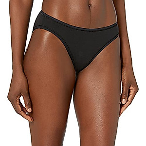 Amazon Essentials Women's Cotton Bikini Brief Underwear (Available in Plus Size), Pack of 10, Dots/Floral/Multicolor/Stripe, Small