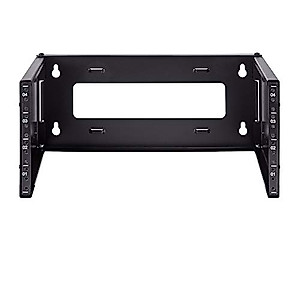 Navepoint 4U Wall Mount Bracket Extendable Network Equipment Rack Threaded Standard 19 Inch