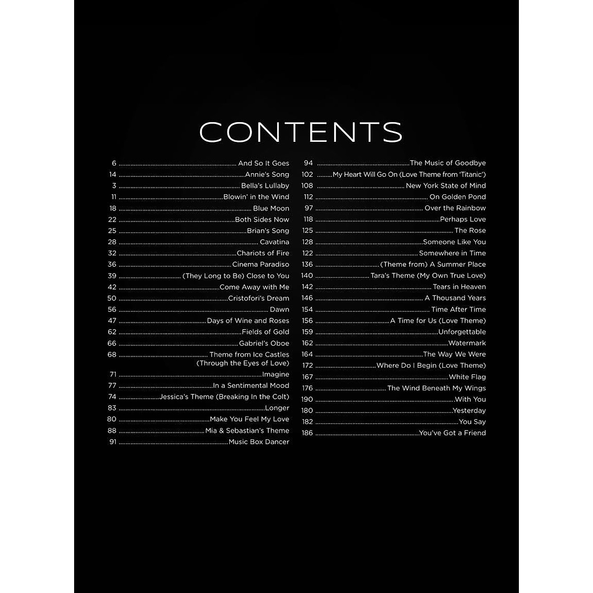 First 50 Relaxing Songs You Should Play on Piano - Easy Piano Songbook