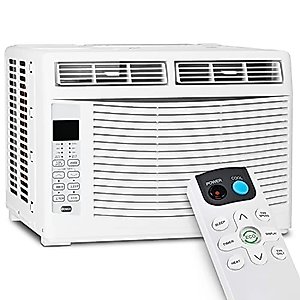 Magshion 6K BTU Window Air Conditioner, AC Window Unit with Remote Control and Washable Filter, Quiet Operation, Ideal for Rooms up to 450 Square Feet