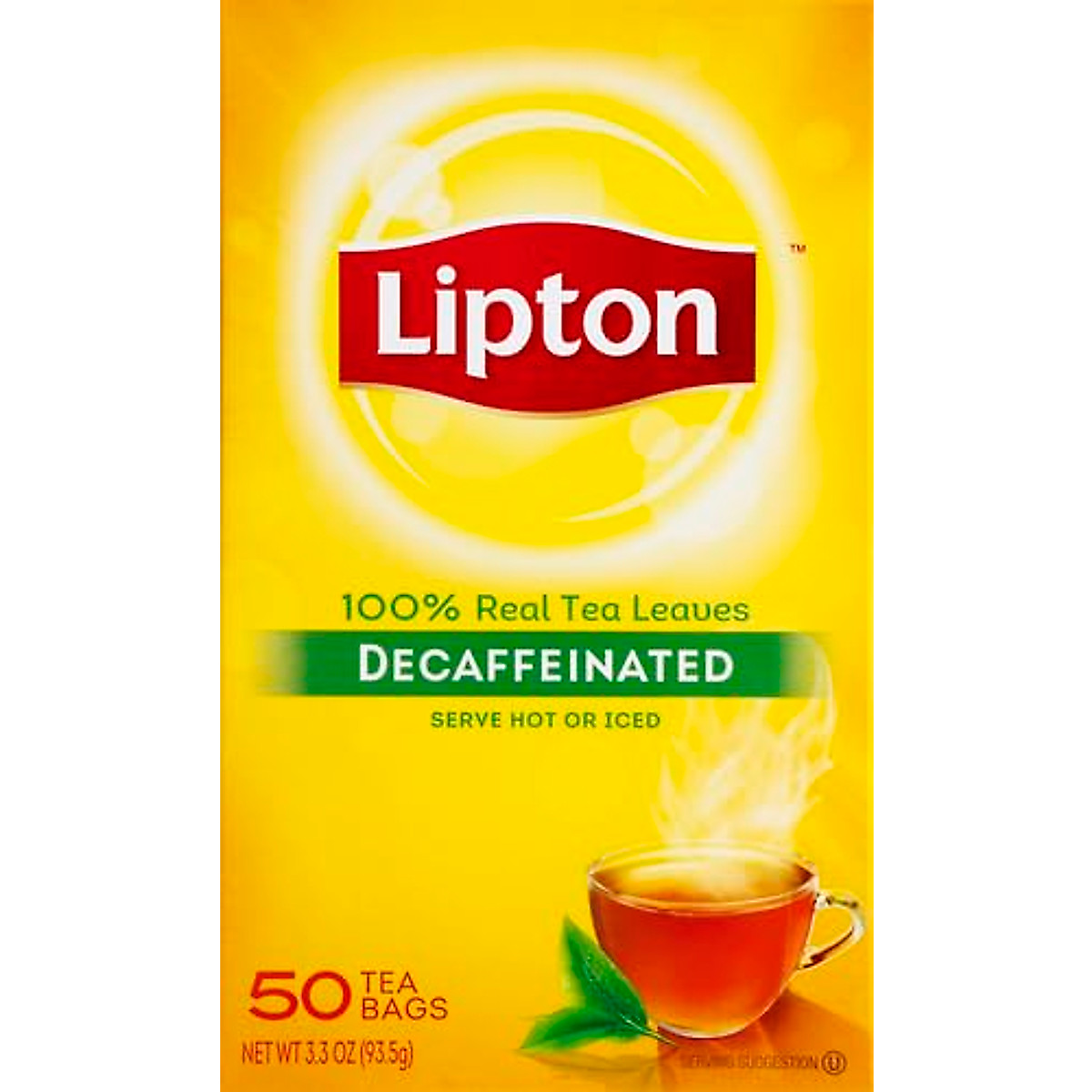 Lipton Black Tea Bags, Decaffeinated, 50 ct