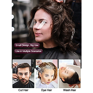 EBANKU 100 PCS Microblading Shower Visor, Upgrade Eyebrow Shower Shields Protector, Shower Goggles Face Cover Bath Visor for Adults Hair Salon Supplies and Eyes Surgery Aftercare