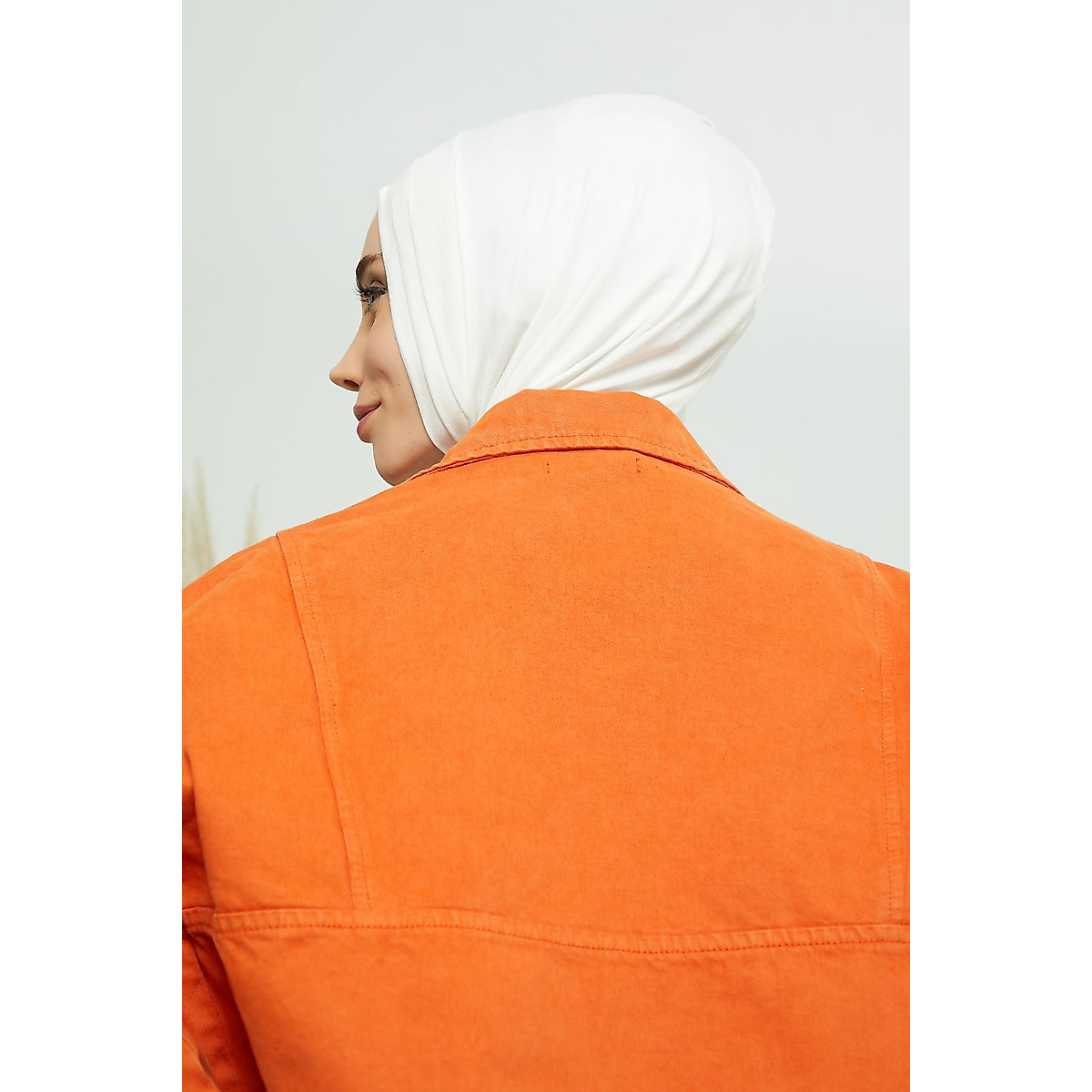 Aisha's Design Instant Turban 95% Cotton Head Scarf Pleated Ninja Cap Casual Easy Turban Headwear Slip on Practical Express Hijab, Cream