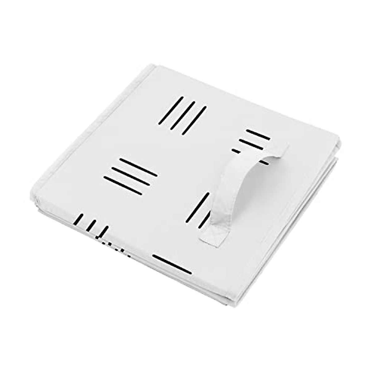 Sweet Jojo Designs White and Black Boho Mudcloth Foldable Fabric Storage Cube Bins Boxes Organizer Toys Kid Baby Set of 2 Black and White Bohemian Woodland Tribal Southwest Mud Cloth Hatch Triple Line