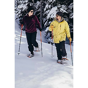 Lightweight Aluminum Frame Snowshoes with Dual Ratchet Bindings, Nylon Heel Strap, HDPE Decking, Includes Heavy Duty Carry Bag, Available in Adult and Kids Sizes