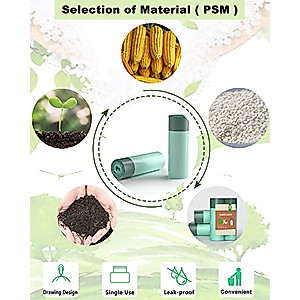 Small Trash Bags, AYOTEE 2 gallon trash bag Drawstring Compostable Trash Bags, 50 Counts Small Garbage Bags Bathroom Trash Bags Compost Bags Waste Basket Liners for Bathroom,Office,Pet,Car (Green)