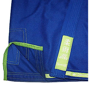 Twister Women Brazilian Jiu Jitsu Gi Preshrunk Premium Quality Fabric Comes with White Belts & Gi Bag… (W1, Blue)