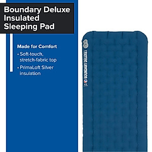 Big Agnes, Boundary Deluxe, Insulated Sleeping Pad, Regular, Gibraltar Sea, (20X72)