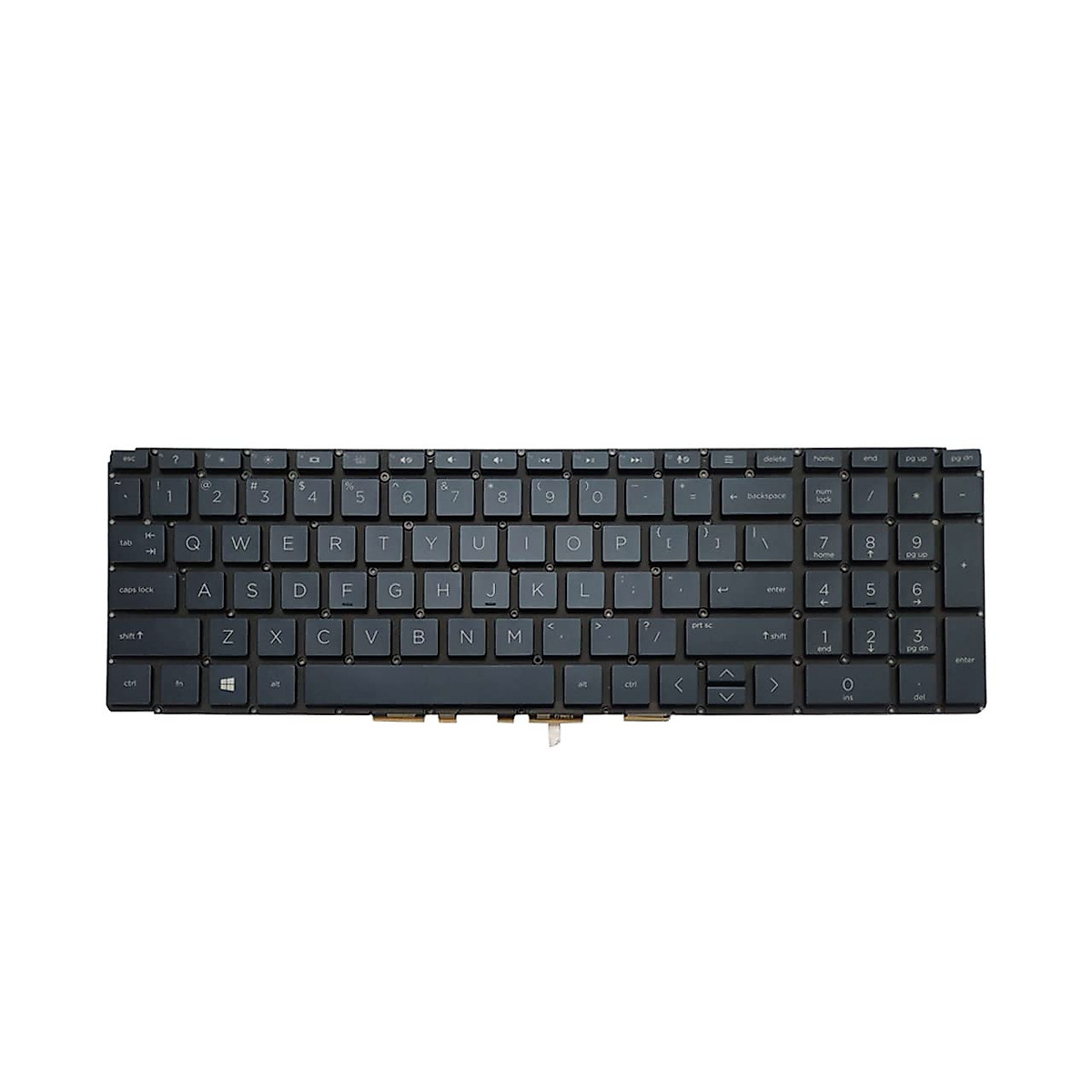 Bayjebu Replacement Parts for HP Spectre x360 15-EB TPN-Q226 15.6" US-English Backlit Keyboard L95658-001 Blue