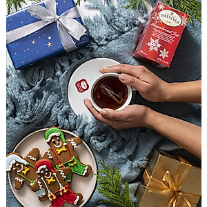 Twinings Black & Herbal Tea Collection (48 Count) Four Seasonal Winter Flavors with By The Cup Honey Sticks