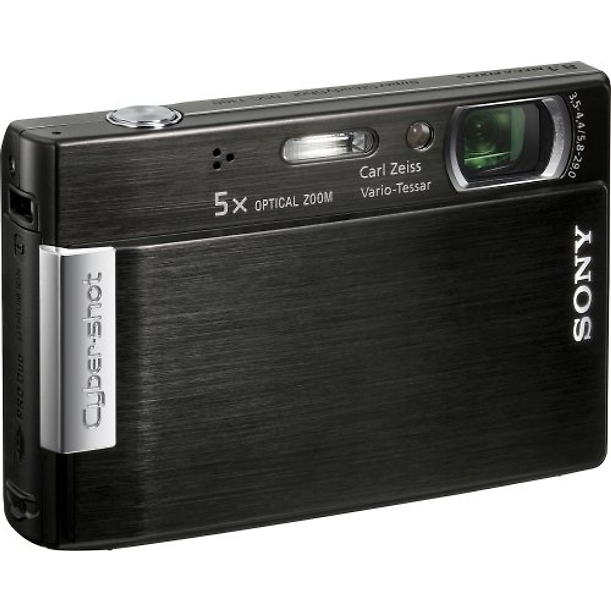Sony Cybershot DSC-T100 8.1MP Digital Camera with 5x Optical Zoom and Super Steady Shot (Black)