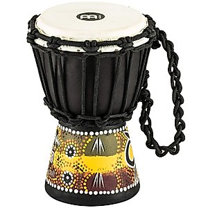 Meinl Percussion African Style Mini Djembe Drum for Room Decoration — NOT Made in China — Hand Painted Mahogany Wood, 2-Year Warranty (HDJ7-XXS)
