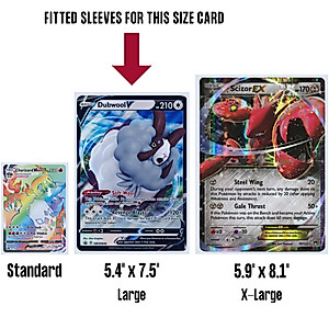 Jumbo Card Sleeves (40pk Jumbo Sleeves - Large - 5.4"x7.5")