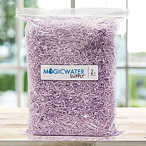 Crinkle Cut Paper Shred Filler (2 LB) for Gift Wrapping & Basket Filling - Lavender | MagicWater Supply
