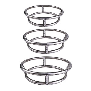 Stainless Steel Wok Ring Wok Rack Wok Stand, Round Shelf Cookware Ring for Pot Gas Stove Fry Pan, Round Shelf Home Wok Rack(23cm)