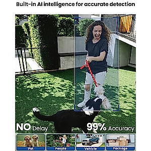 MUBVIEW Security Cameras Wireless Outdoor - 2 Pack Outdoor Camera Wireless 2K Battery Powered Security Camera Outdoor & Indoor, WiFi Home Camera with Spotlight/Siren/AI Motion Detection/2-Way Talk