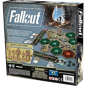 Fallout The Board Game (Base) | Strategy | Apocalyptic Adventure Game for Adults and Teens | Ages 14 and up | 1 to 4 Players | Average Playtime 2-3 Hours | Made by Fantasy Flight Games