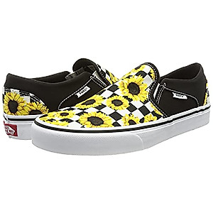 Vans Women's Low-Top Trainers Sneaker, Sunflower Checker Multi White, 8
