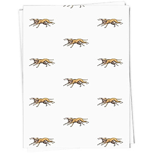Azeeda A1 'Running Greyhounds' Gift Wrap/Wrapping Paper Sheet (GI00040127)