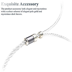 FSIjiangyi IPX Cable IEM OFC Silver IPX Extension Cable IPX in Ear Cable IPX Cable 3.5mm for UE UE6Pro UE11Pro UE Live UE18 UE18+Por Replacement Cable (L-3.5mm Plug)