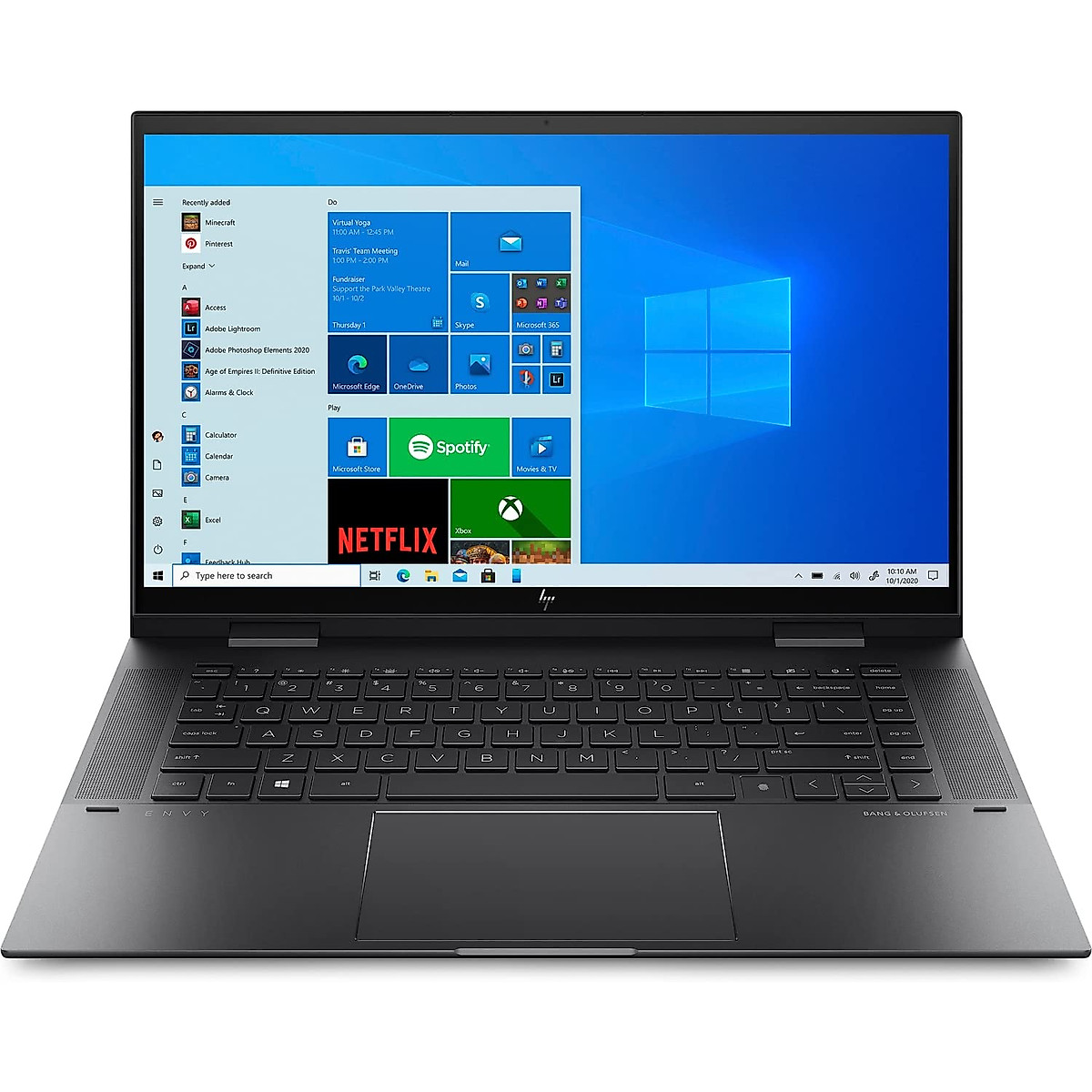 HP Envy x360 Convert 15m-eu0033dx 15.6" Touchscreen AMD Ryzen 5 5500U, AMD Radeon Graphics, 8GB DDR4 RAM, 256GB SSD Storage, Windows 11 Home, BT BL, Nightfall Black (Renewed)