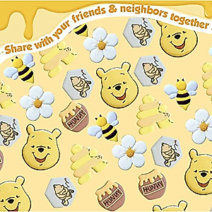 KUKIFUN 6 Pcs Bee Cookie Cutters Set Bee,Beehive,Honey Jar,Winnie the Pooh,Flower Shapes Stainless Steel Biscuit Cutter Molds for Honey Bee Party Baking Muffins Biscuits Sandwiches Fondant Decorations