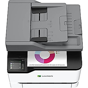 Lexmark MC3326i Color Multifunction Laser Printer with Print, Copy, Scan and Wireless Capabilities, Two Sided Printing with Full Spectrum Security and Prints Up to 26ppm (40N9660)