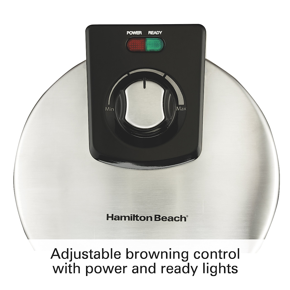 Hamilton Beach Belgian Waffle Maker with Adjustable Browning Control, Black Nonstick (26080)