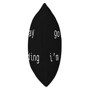 Code Gifts - click to show more designs! Go Away Code Funny Programming IT Gift Black Throw Pillow, 16x16, Multicolor