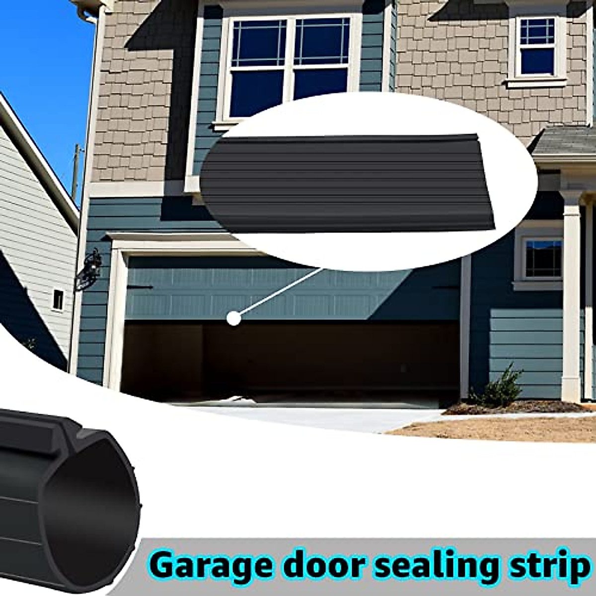 16 feet Seal Replacement for Clopay Garage Door Rubber Bottom Weather Seal for Weather Stripping Fit 16 FT Wide Doors