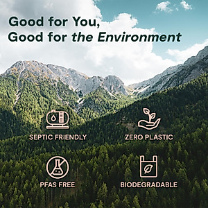 ecoHiny Premium & Soft Bamboo Toilet Paper | 12 Mega Rolls, 3 ply, 350 Sheets | FSC Certified, PFAS & BPA Free, Septic Safe | Tree Free & Plastic Free