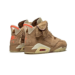 Jordan Mens Air Jordan 6 Retro DH0690 200 Travis Scott - British Khaki - Size 13